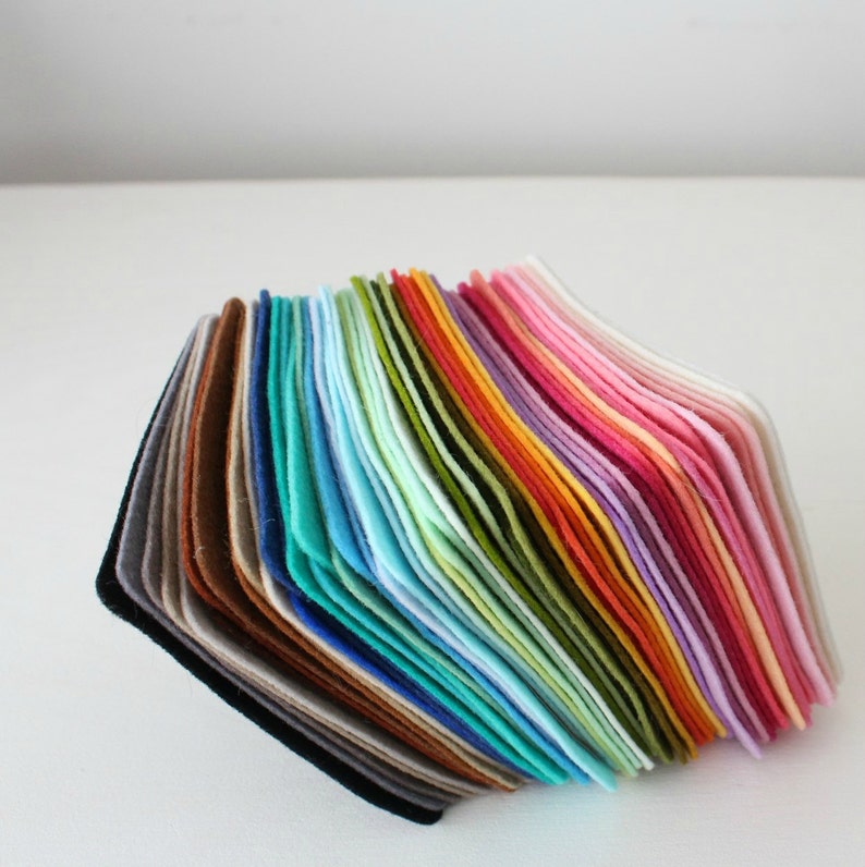 PURE Merino Wool Felt 7 8x12 Sheets - Etsy