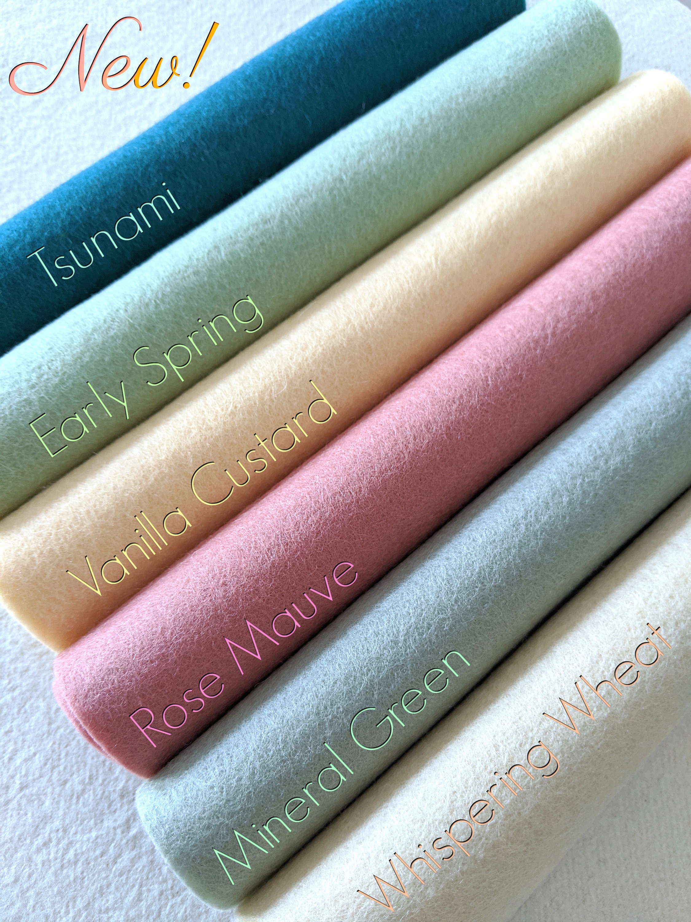 PURE Merino Wool Felt 7 8x12 Sheets | Etsy