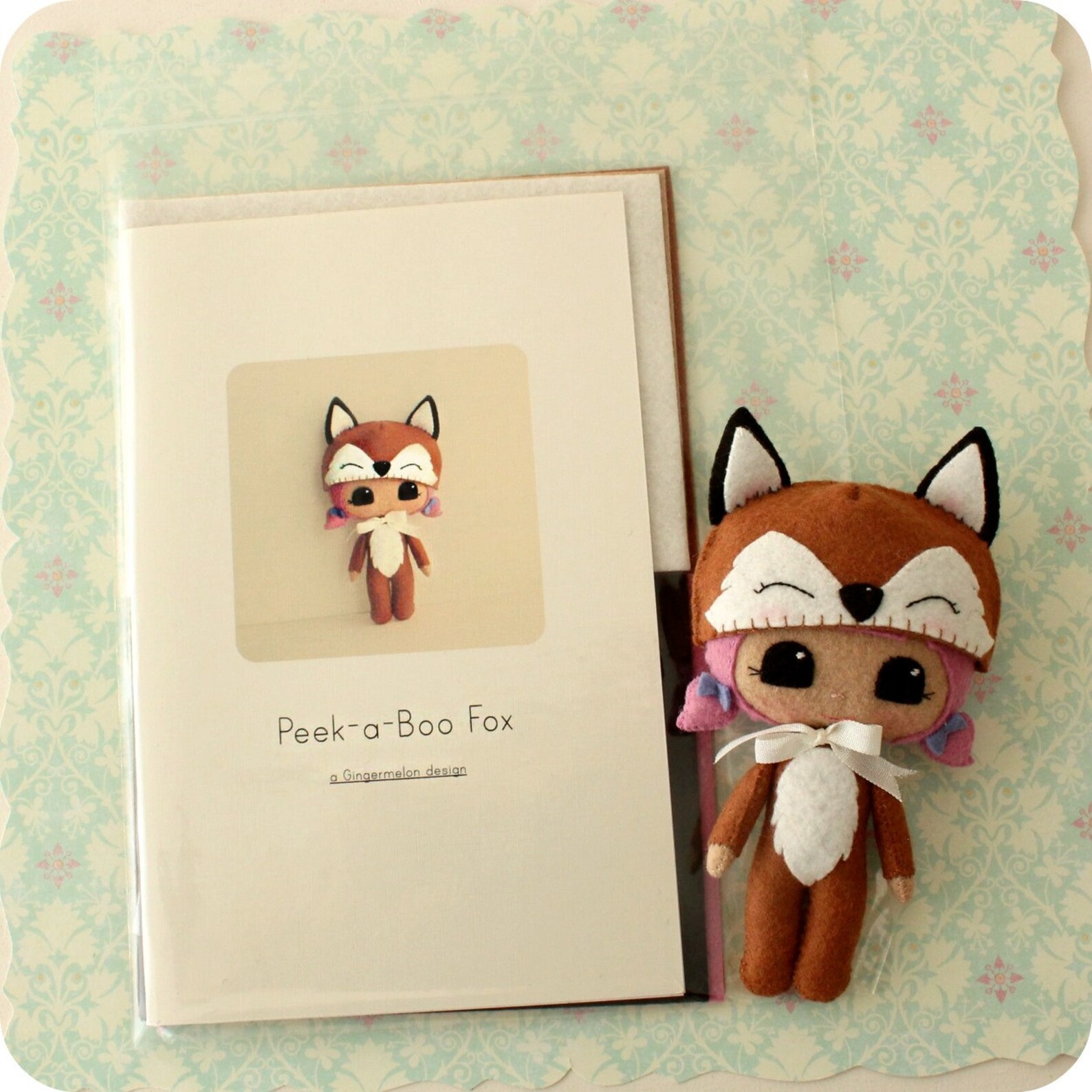 Peek-a-boo Fox Pattern Kit - Etsy