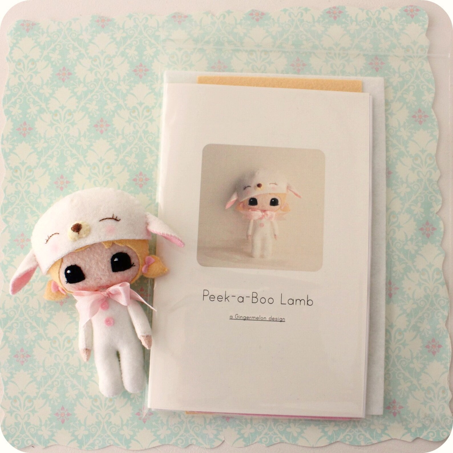 Peek-a-boo Lamb Pattern Kit - Etsy