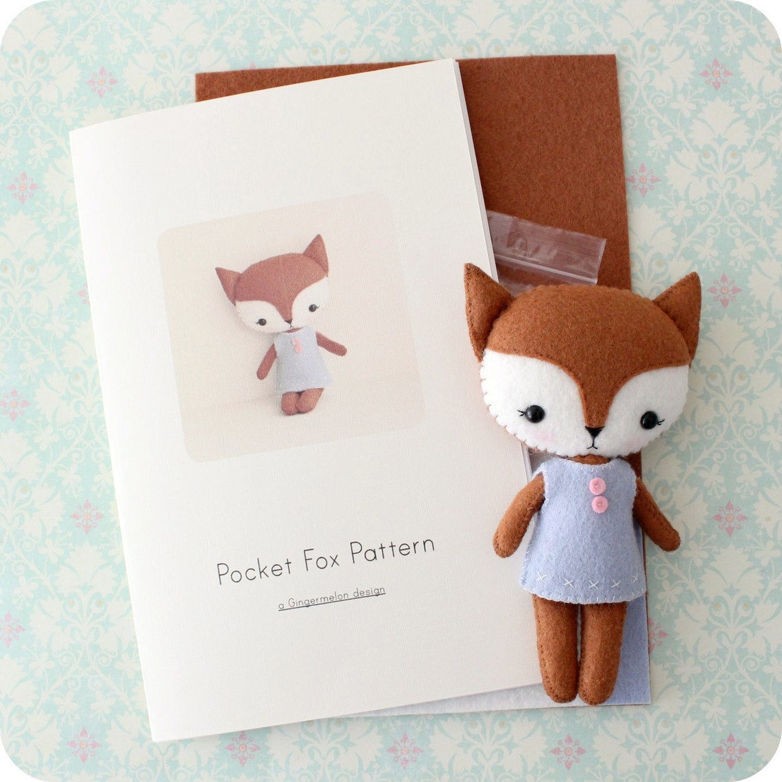 Pocket Fox Pattern Kit - Etsy