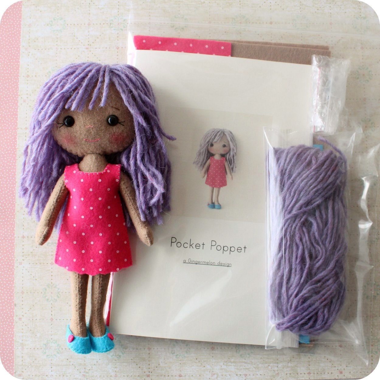 Pocket Poppet Pattern Kit Imogen - Etsy