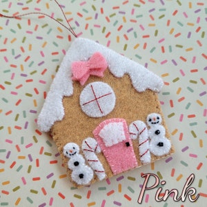 Gingerbread House Kits - Pink, Red or Blue - Etsy