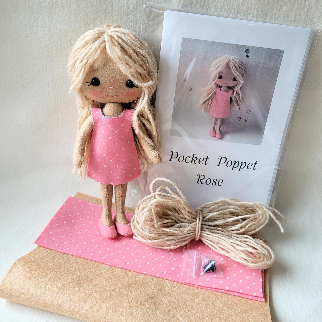 Pocket Poppet Pattern Kit - Rose - Etsy
