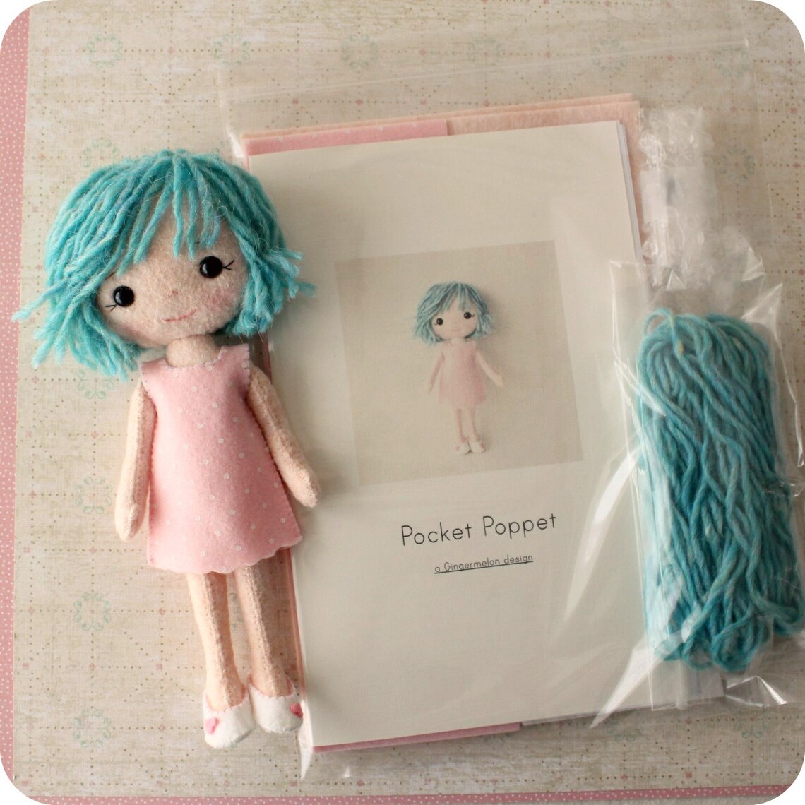 Pocket Poppet Pattern Kit Rowan | Etsy UK