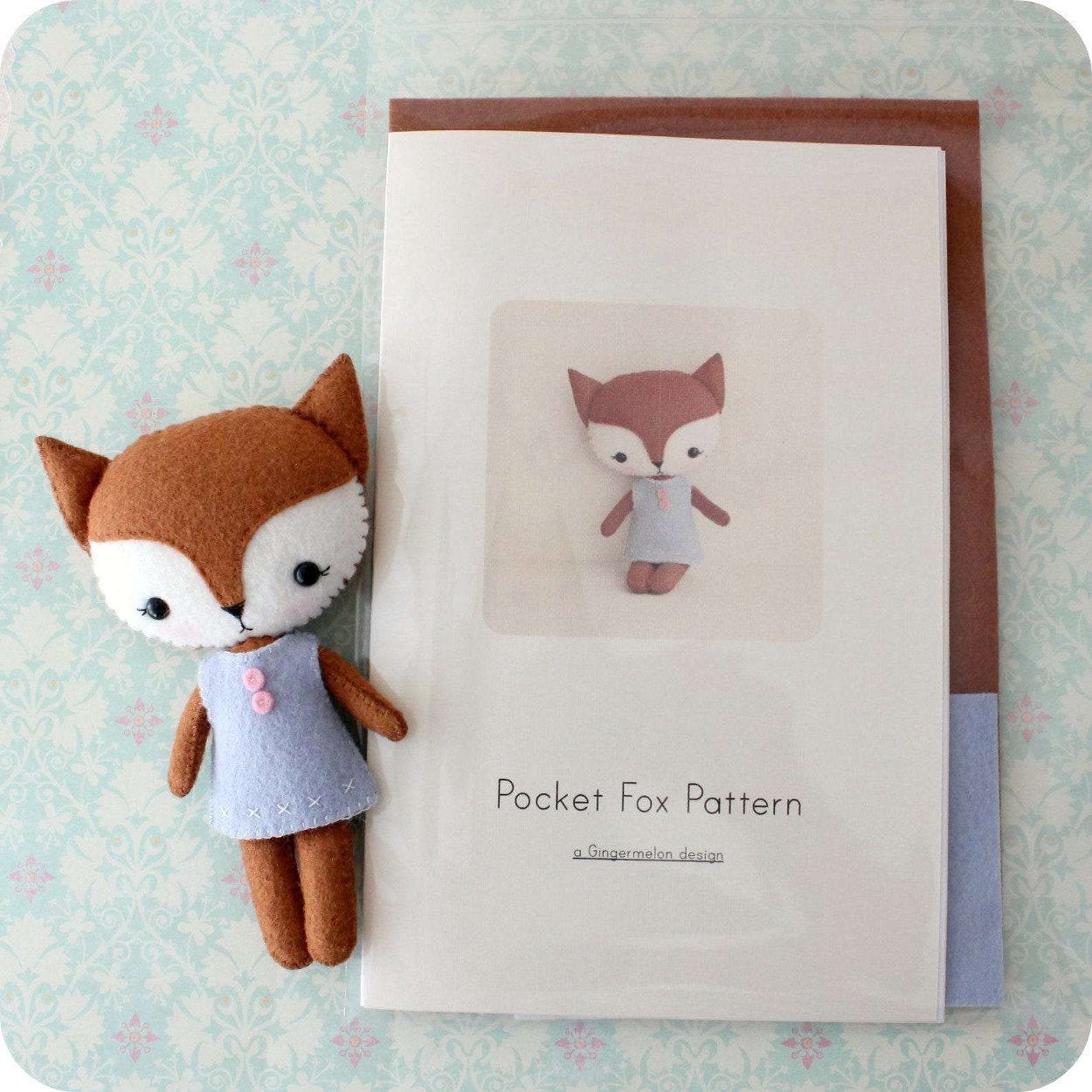 Pocket Fox Pattern Kit - Etsy
