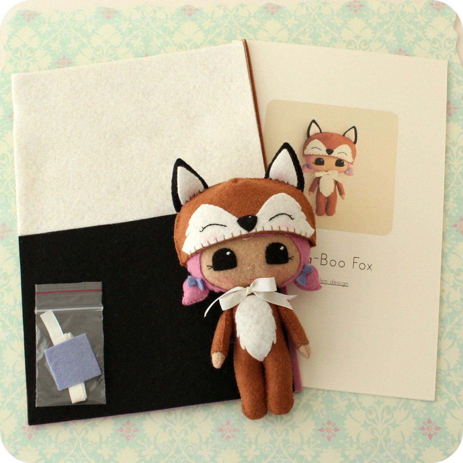 Peek-a-boo Fox Pattern Kit - Etsy