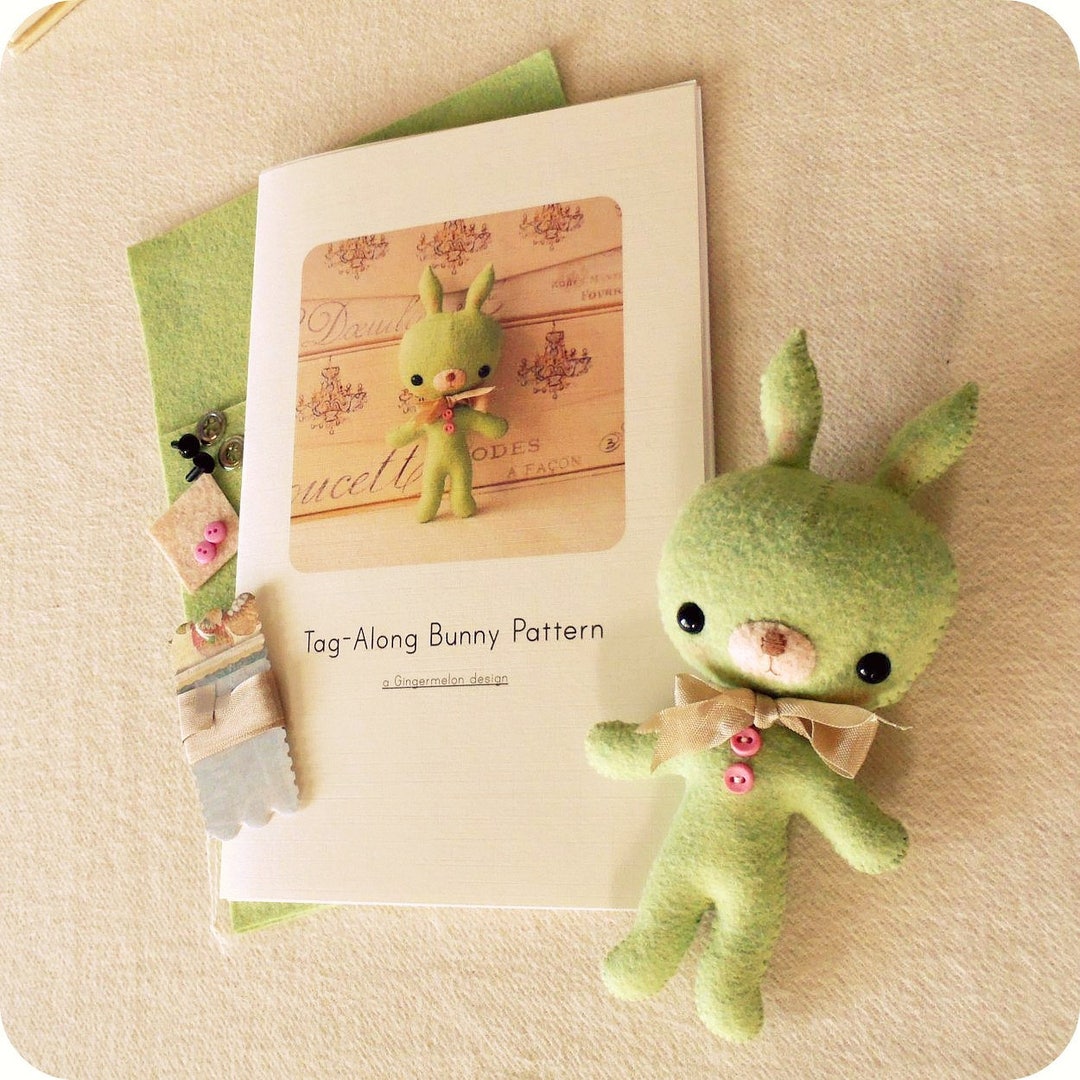 Bunny Pattern Kit, Pattern Kit, Pattern, Plush Animal Pattern Kit - Etsy