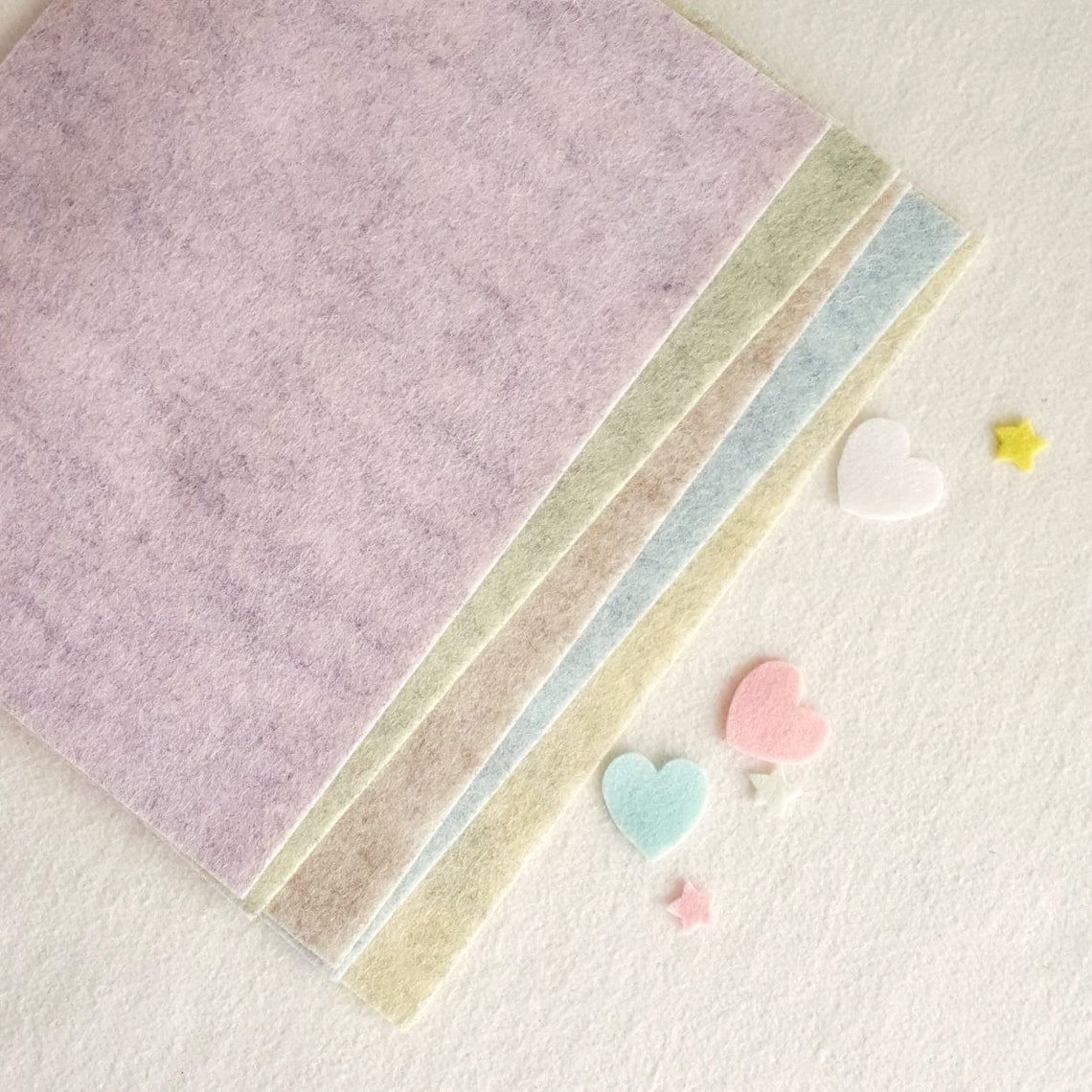 PURE Ice Cream Heather Felt 5 6x8 Sheets - Etsy
