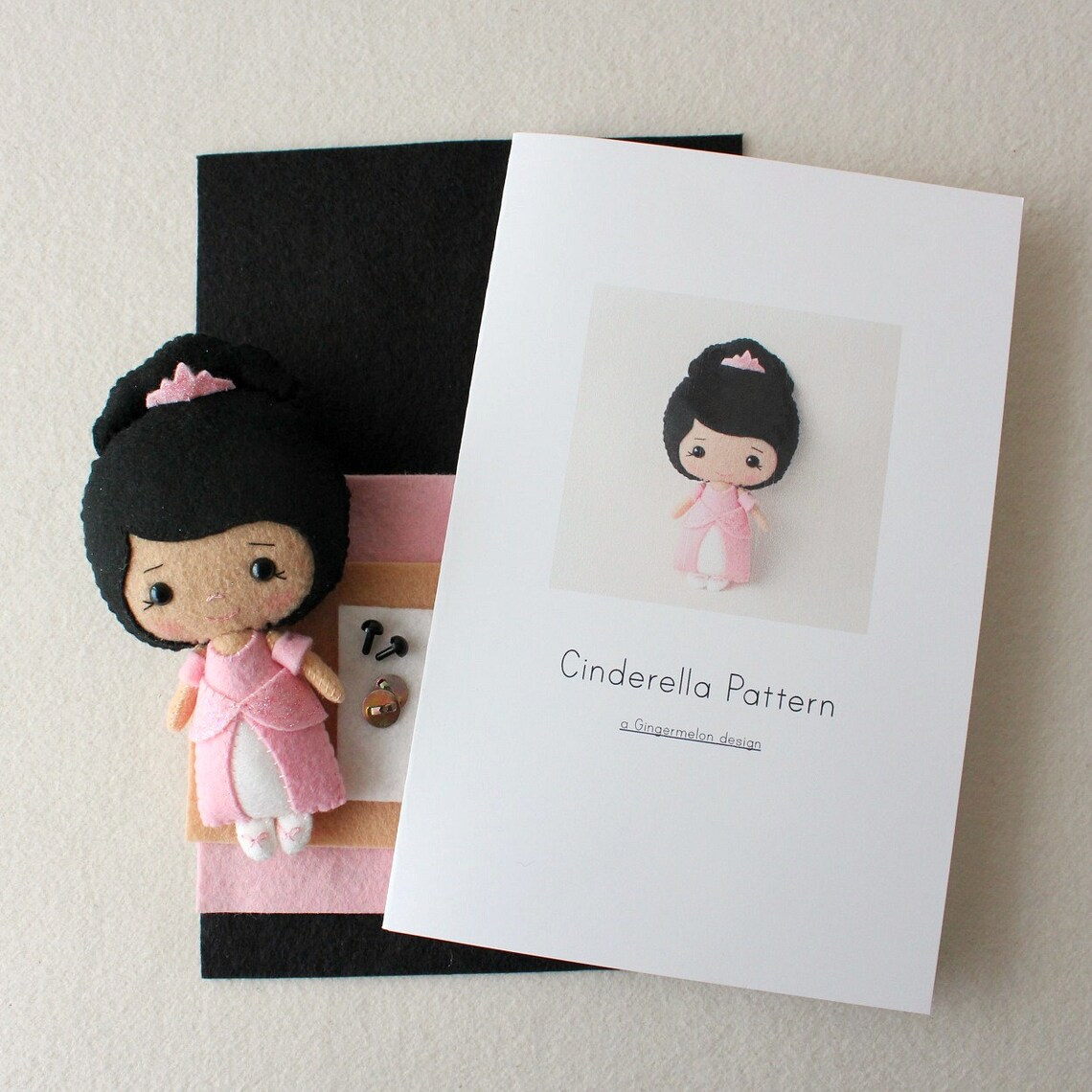 Cinderella Pattern Kit Medium Skin Pink Dress - Etsy