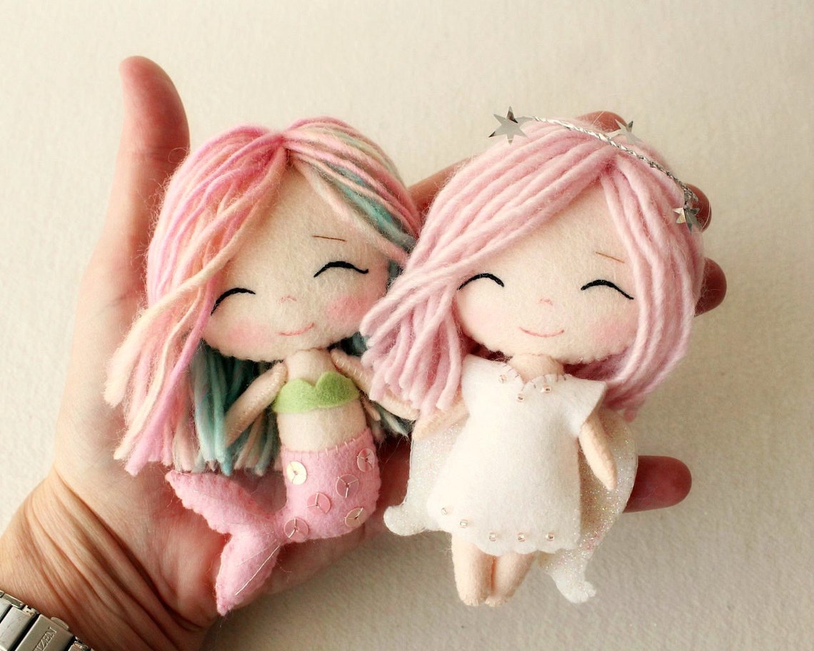 Chibi Mermaid and Angel Pdf Patterns - Etsy