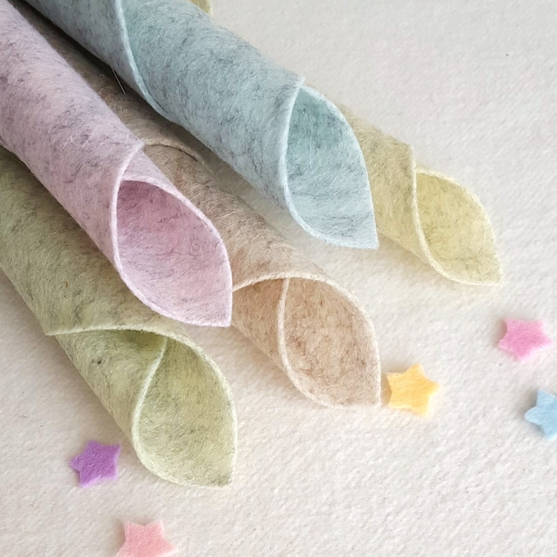 PURE Ice Cream Heather Felt 5 6x8 Sheets - Etsy