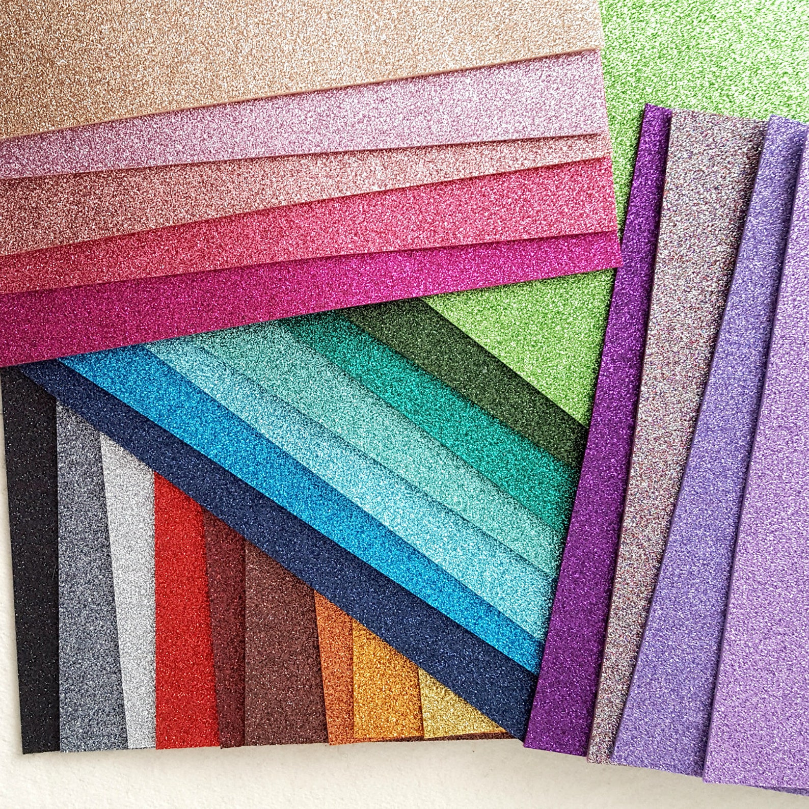 Sparkly Glitter Felt - You Choose Colour/size (priced per Sheet) - Etsy