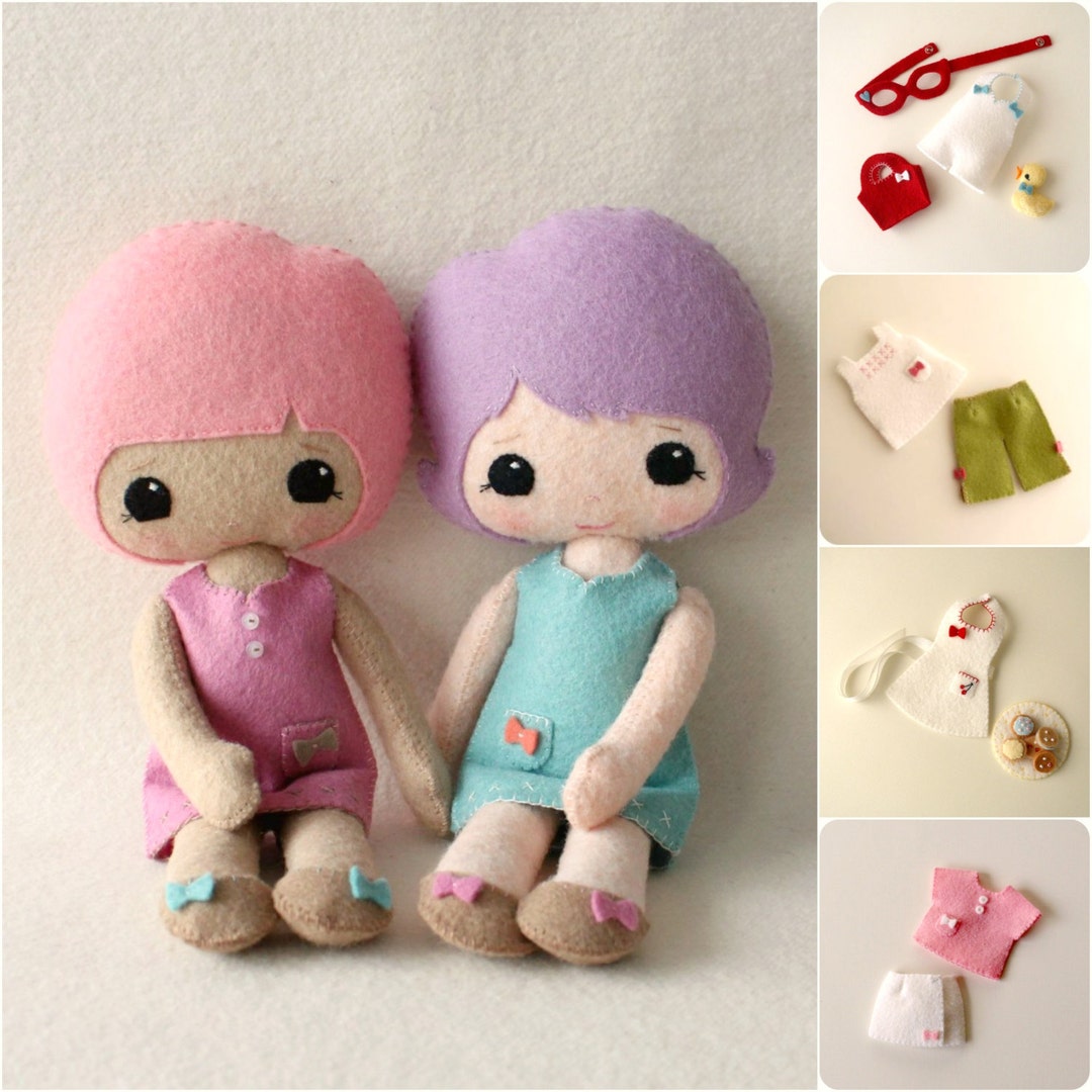 Best Friends and Outfits Pattern Set - Etsy