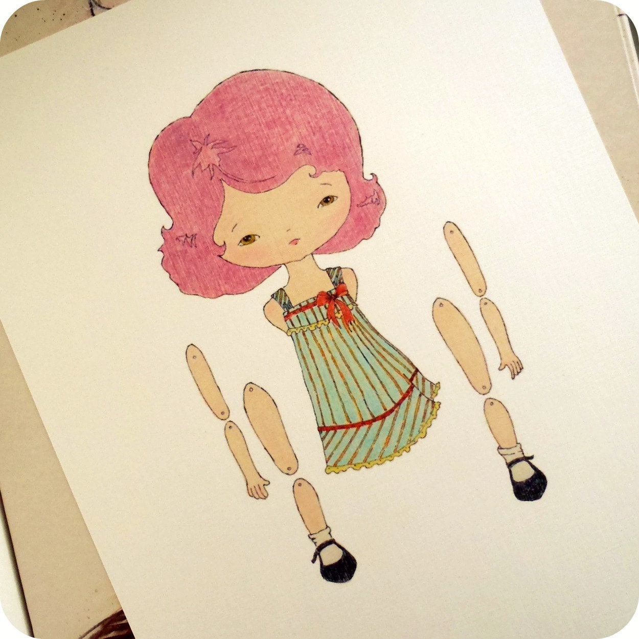 Paper Doll Violet Instant Download - Etsy