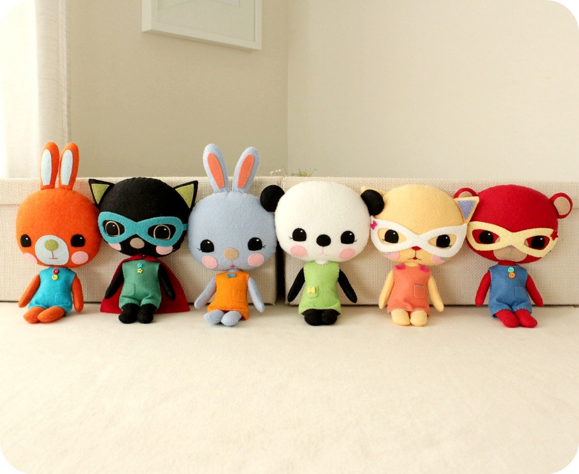 Plush Toy Pdf Pattern - Instant Download - Etsy Canada