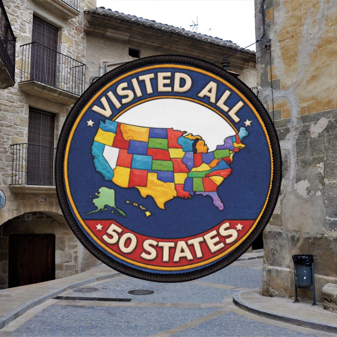Visited All 50 States Patch - Etsy