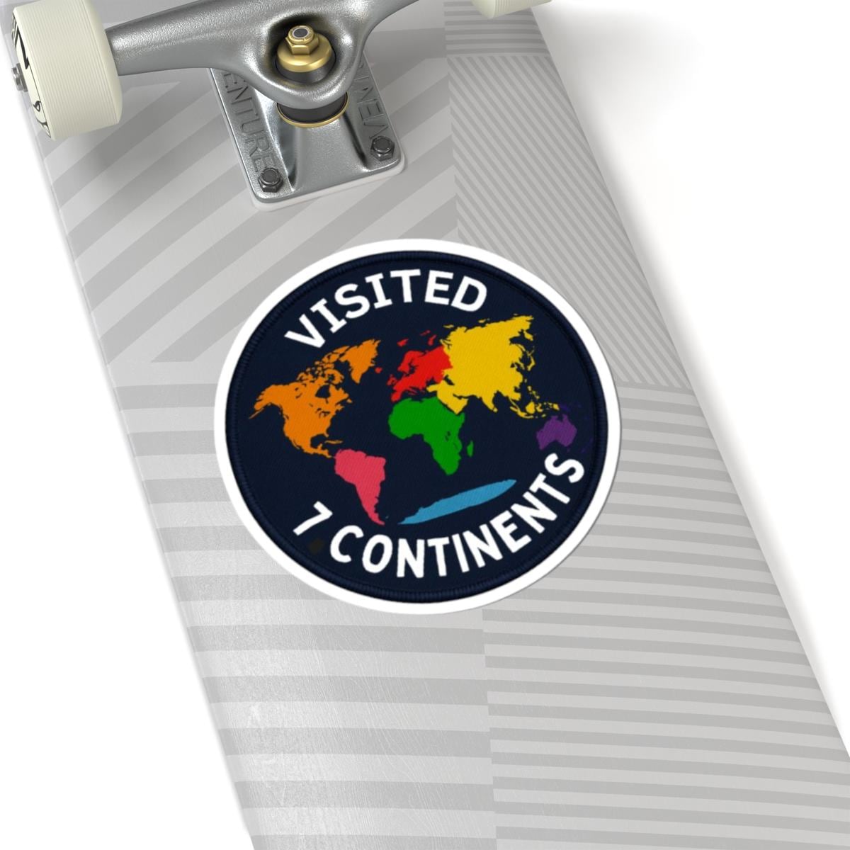 Visited All Seven Continents Kiss-cut Stickers - Travel Enthusiast ...
