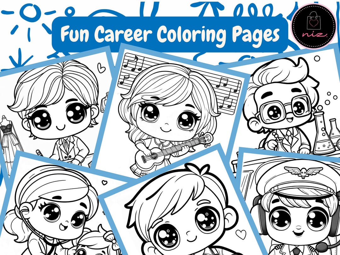 Printable Career Coloring Pages | Easy and Fun Professions-themed ...