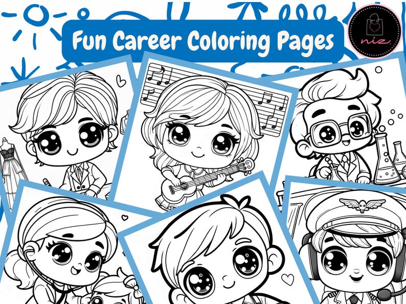 Printable Career Coloring Pages | Easy and Fun Professions-themed ...