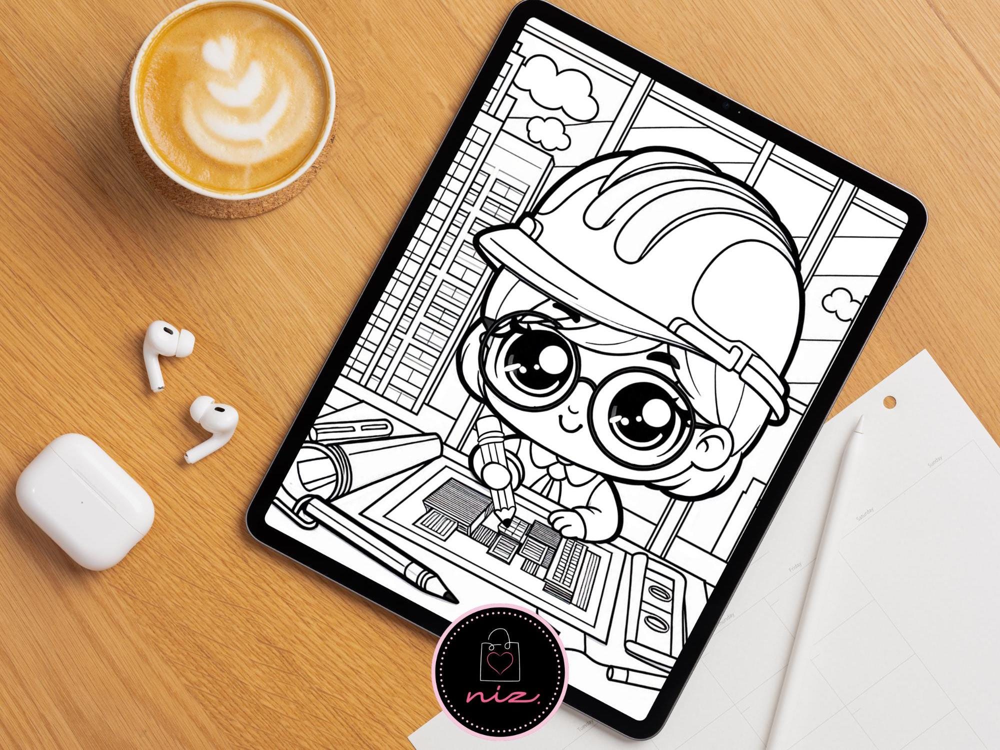 Printable Career Coloring Pages | Easy and Fun Professions-themed ...
