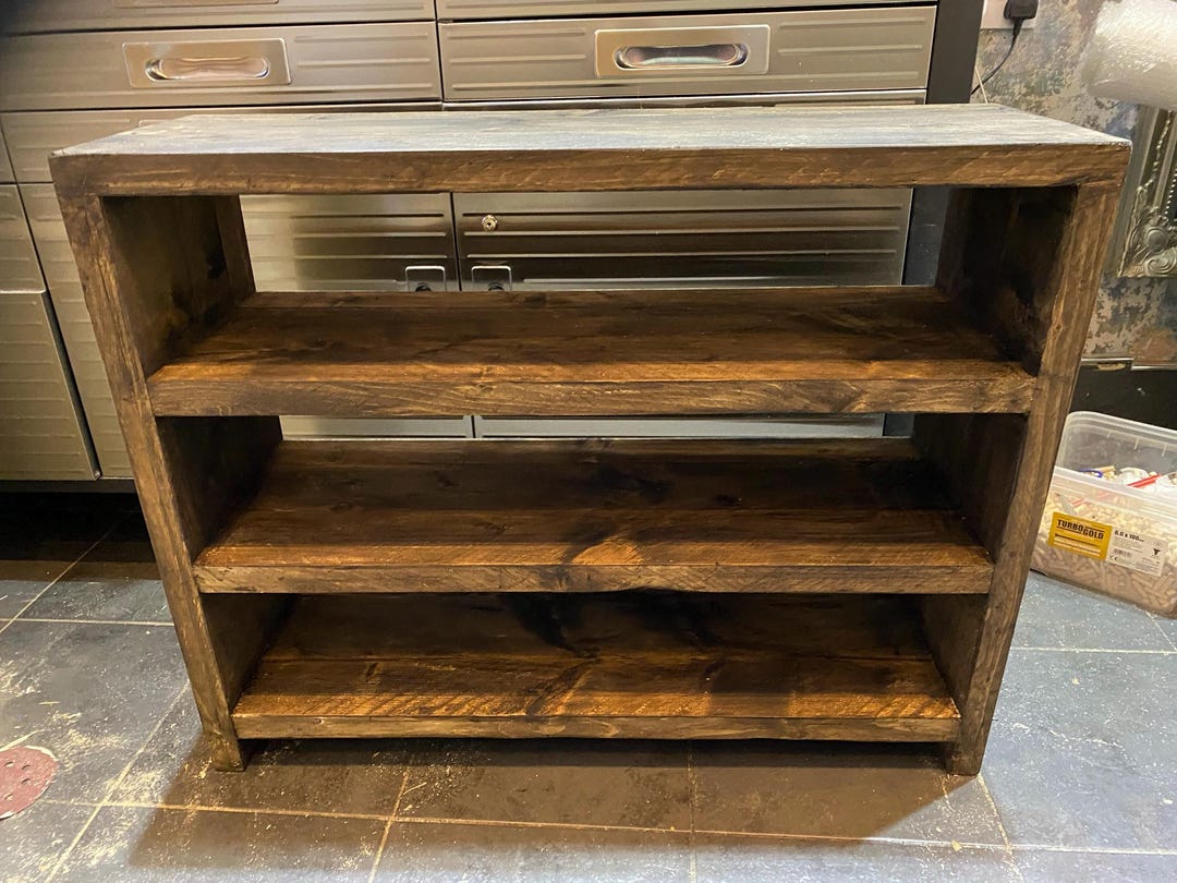 Rustic Farmhouse Reclaimed Pine Wood Shoe Rack 30cm Deep 3 Tier - Etsy