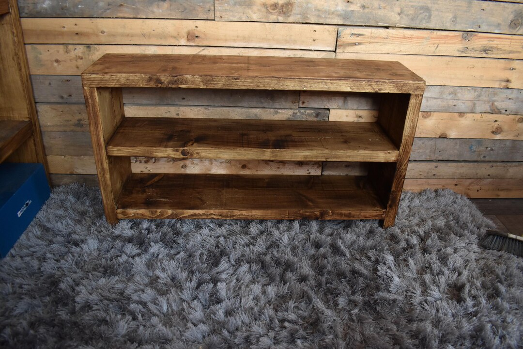 Rustic Farmhouse Reclaimed Pine Wood Shoe Rack - Etsy UK