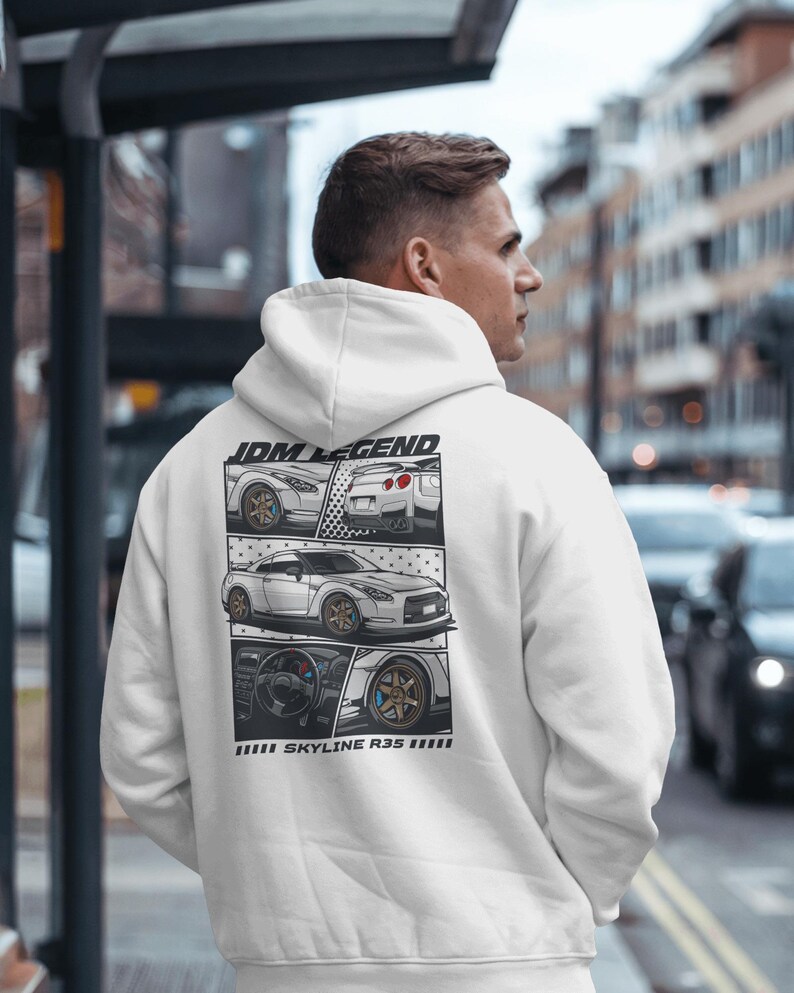 JDM Sports Car Hoodie Japanese Tuner Car Sweatshirt for Car Enthusiasts ...