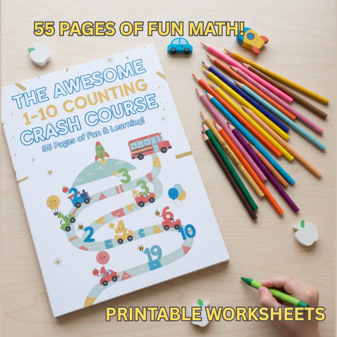 Number Workbook 1-10| Kindergarten Math & Counting Practice - Etsy