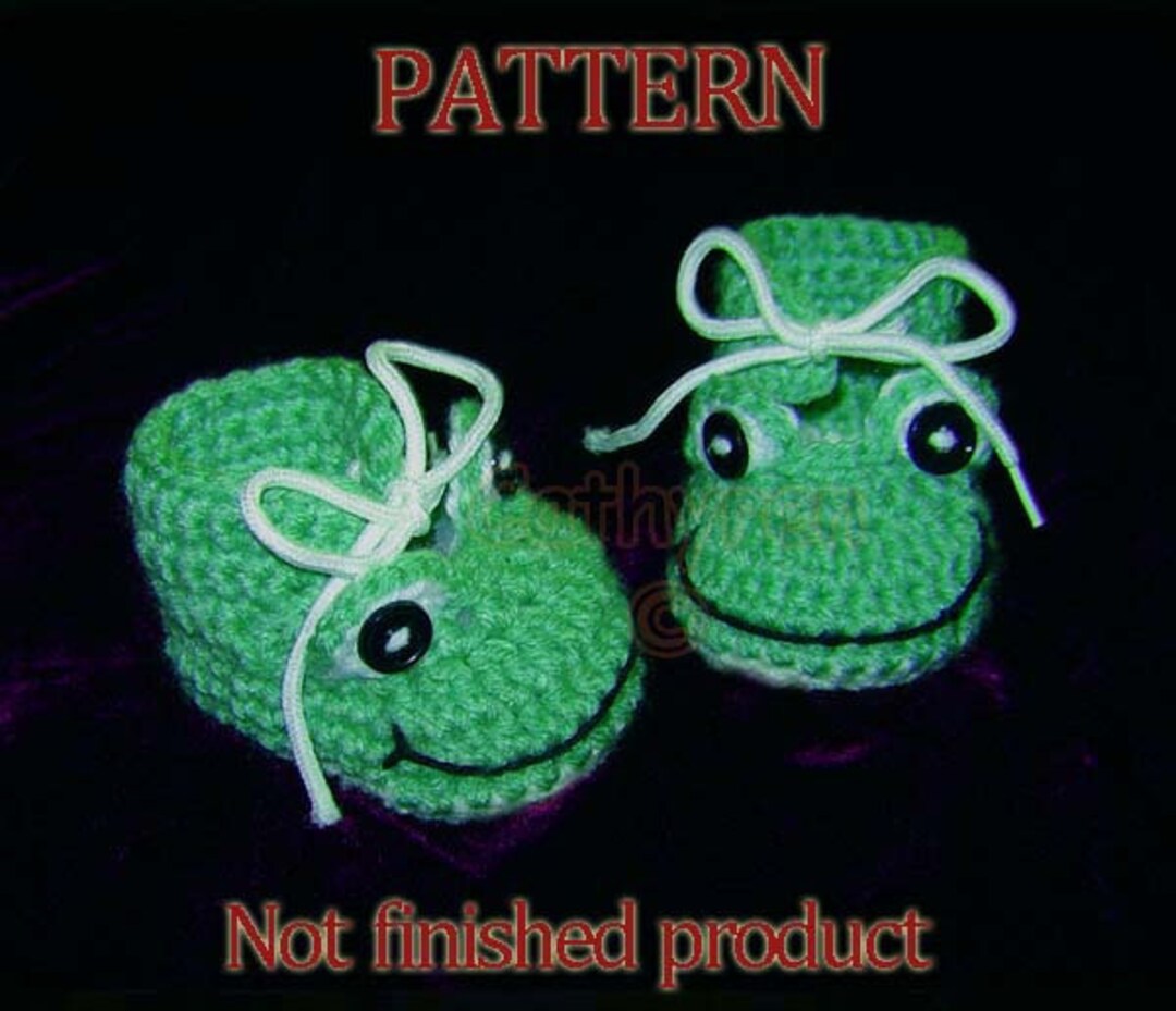 Baby Boy Frog Booties - Instant Download Crochet Pattern - Etsy