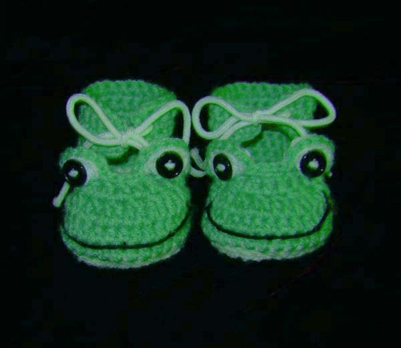 Baby Boy Frog Booties Instant Download Crochet Pattern - Etsy