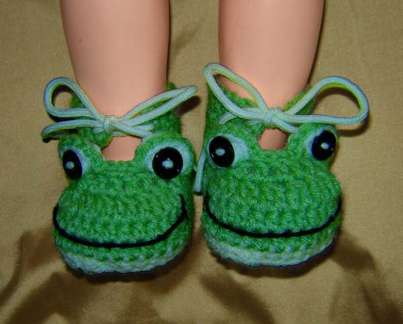Baby Boy Frog Booties Instant Download Crochet Pattern - Etsy