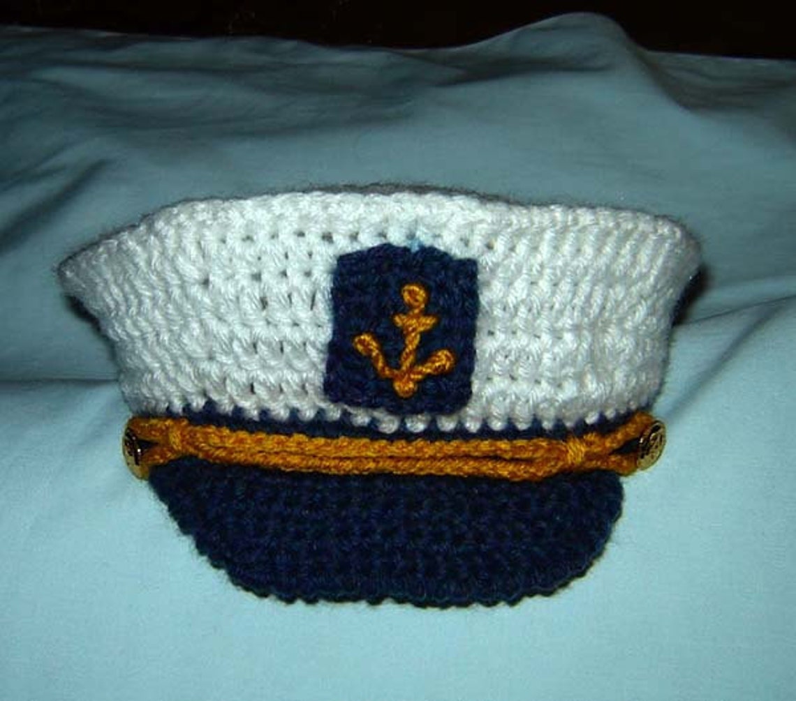 Little Captain, Sailor Cap/hat and Tie, Newborn, Baby, Toddler ...