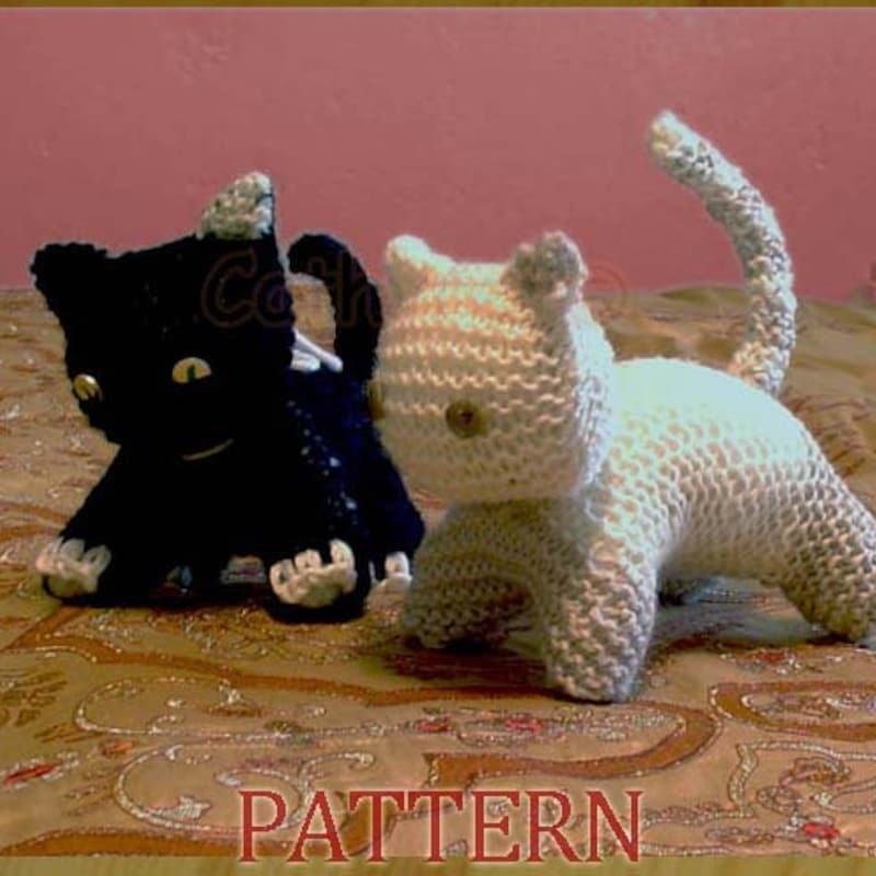 Cat Knitting Pattern - Etsy