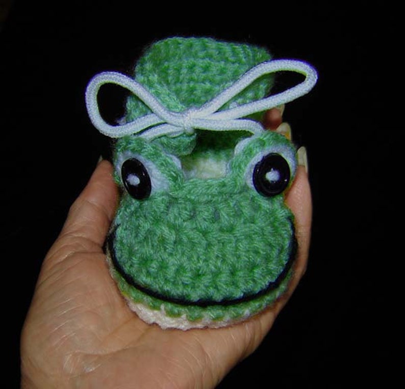 Baby Boy Frog Booties Instant Download Crochet Pattern - Etsy