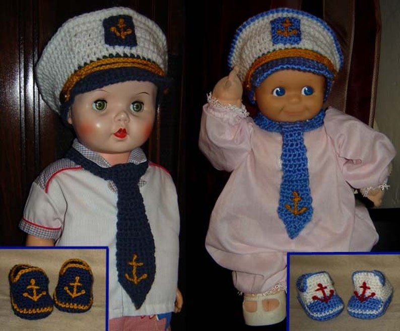 Little Captain Hat Tie and Booties for Newbornbabytoddler - Etsy