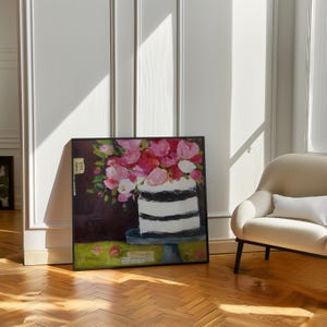 Kitchenwall Art for Baking Lovers Chocolate Cake Art for Kitchen Decor ...