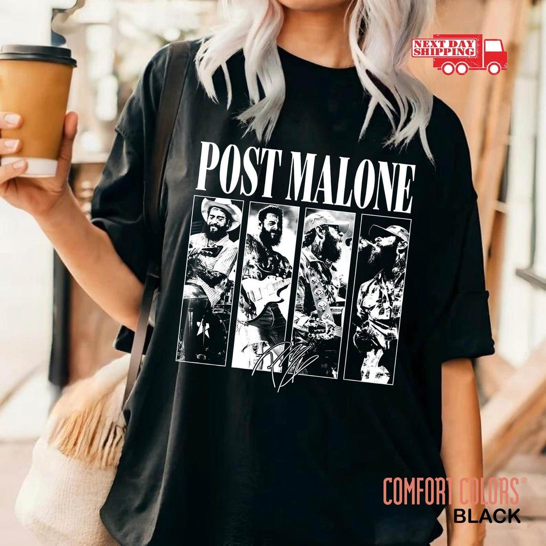 Comfort Colors Vintage Post Malone Shirt, Malone Rap Music Shirt, F1 ...