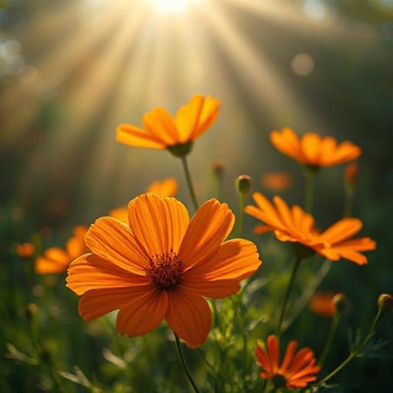 Cosmos - Sulfur Diablo - Flower Seeds - Etsy