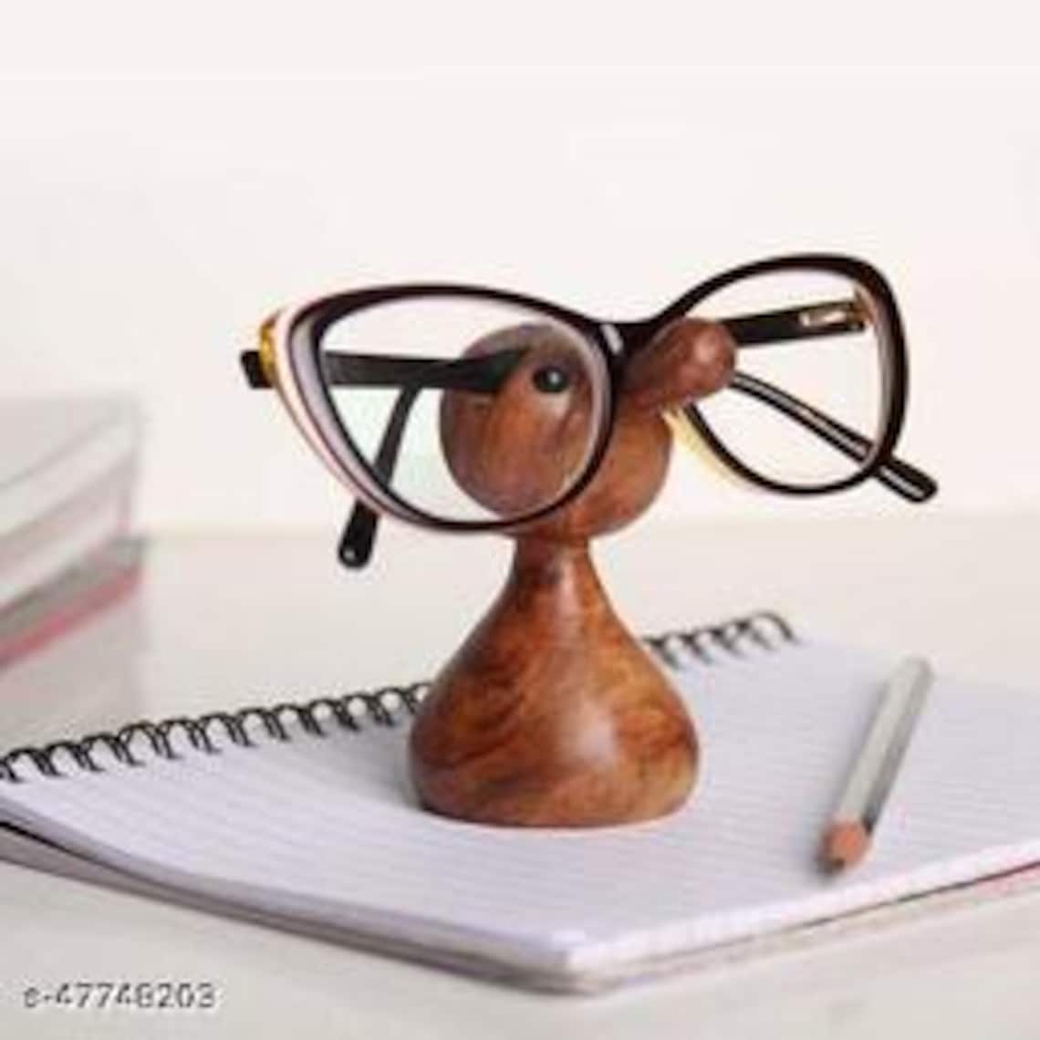 Handmade Wooden Duck Eyeglass Holder Quirky Desk Organizer | Fun Animal ...