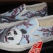 Hand Painted Vans Panda's - Etsy