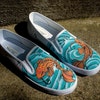 Hand Painted Vans - Koi - Etsy