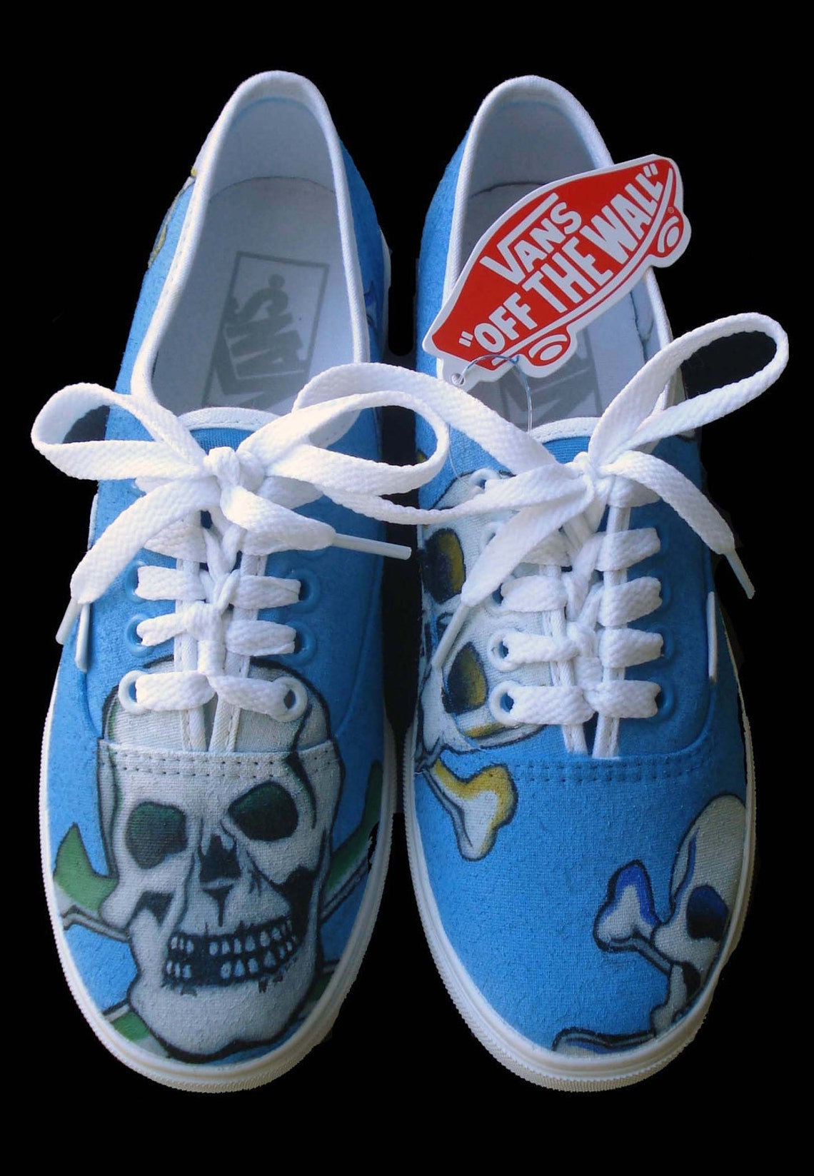 Hand Painted Tom's Skulls and Crossbones - Etsy
