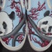 Hand Painted Vans Panda's - Etsy