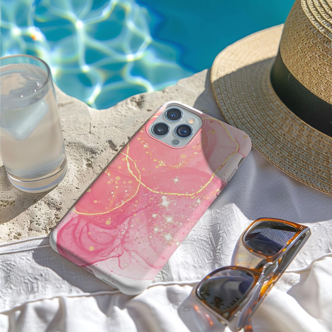 Pink Shiny Phone Case, Glovy Aura Phone Case, Girly Aesthetic | iPhone ...