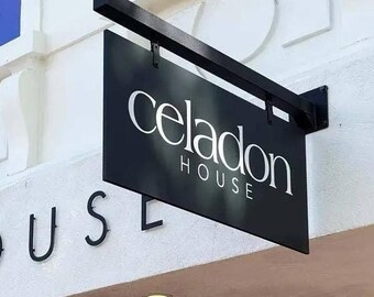 Custom Shop Sign- Storefront Blade Sign- Blade Sign- Wall Mounted Store ...