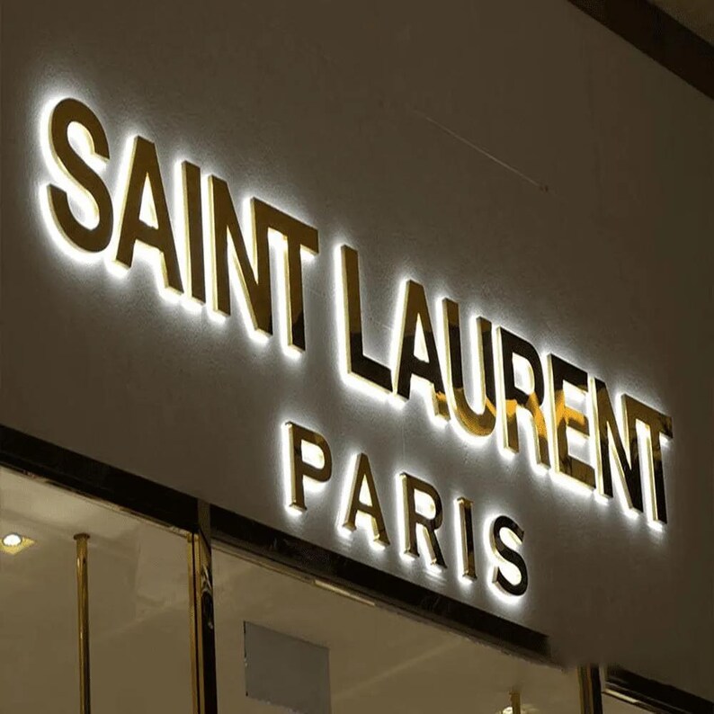 Custom Metal Backlit Sign | Custom Metal Sign | Salon Decor | Business ...