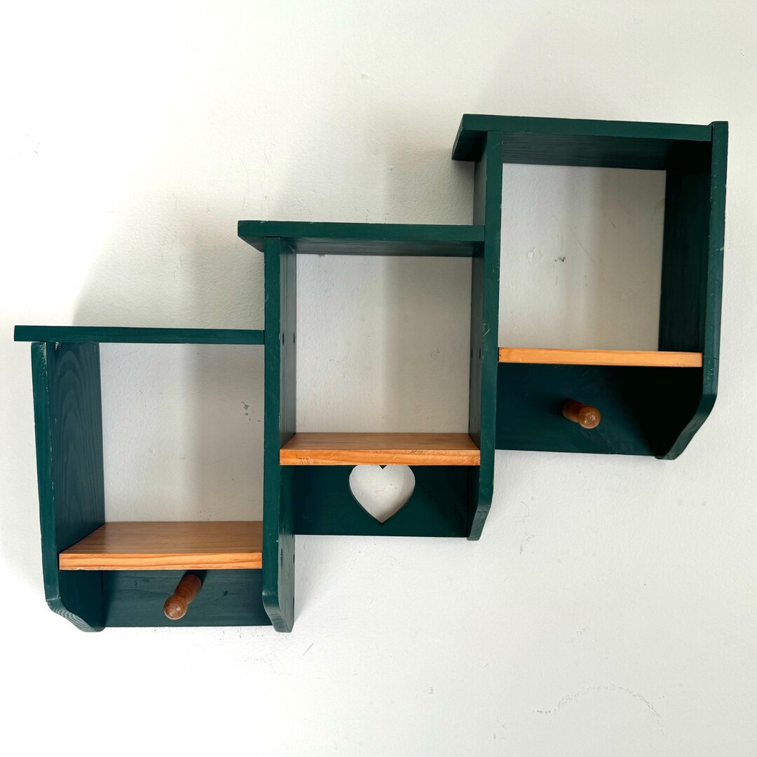 Vintage Farmhouse Stepped Display Shelf - Etsy