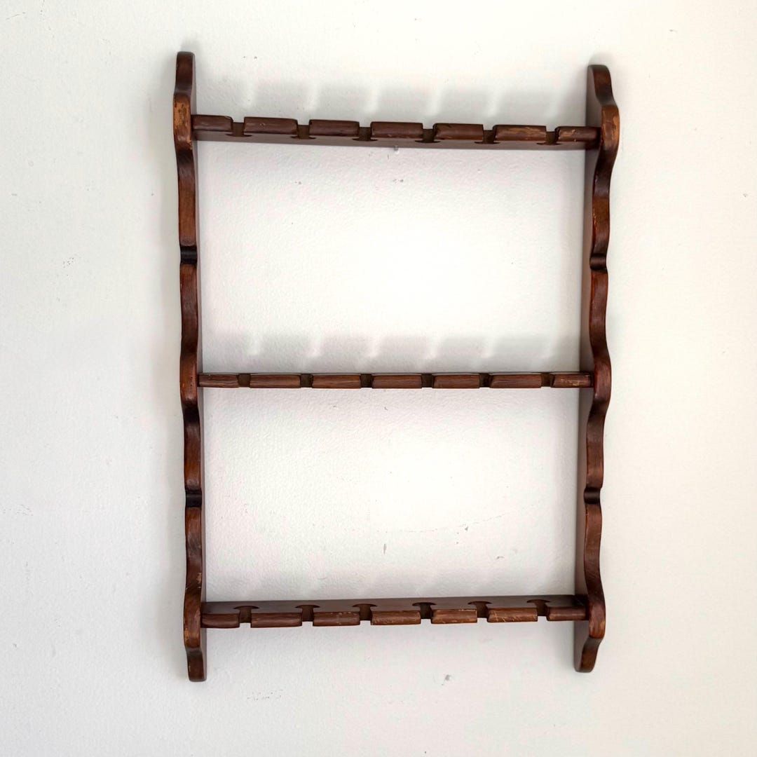 Vintage Souvenir Spoon Display Rack Collectible Spoon Display - 18 ...