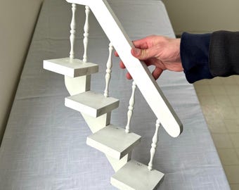 Vintage Solid Oak Step Shelf Staircase Shelf Spindle Shelf - Etsy